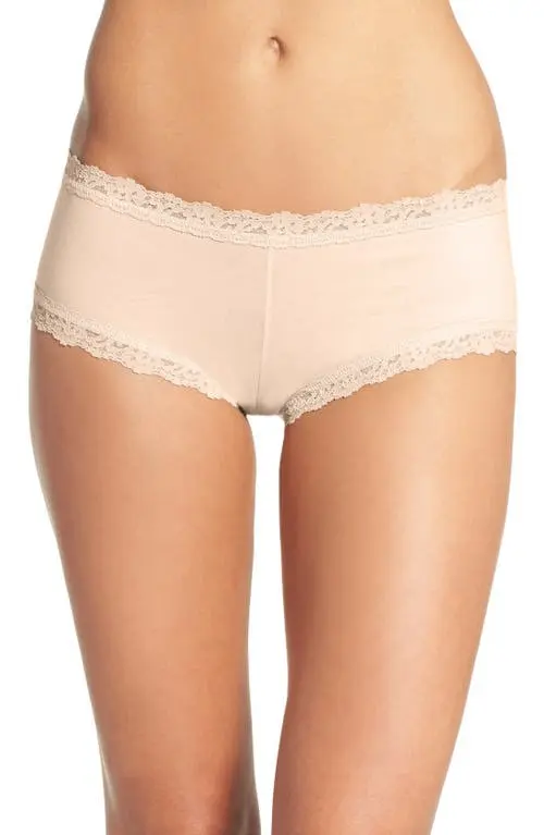Hanky Panky Stretch Supima® Cotton Boyshorts - Chai