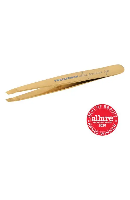 TWEEZERMAN Ultra Precision Slant Tweezer - Gold