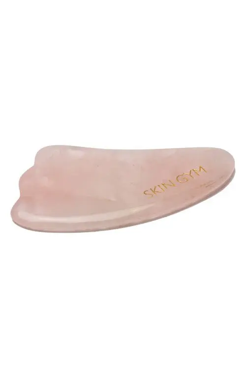 SKIN GYM Rose Quartz Crystal Gua Sha Sculpty Facial Tool - Pink
