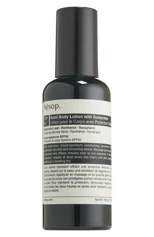 Aesop Avail Body Lotion With Sunscreen