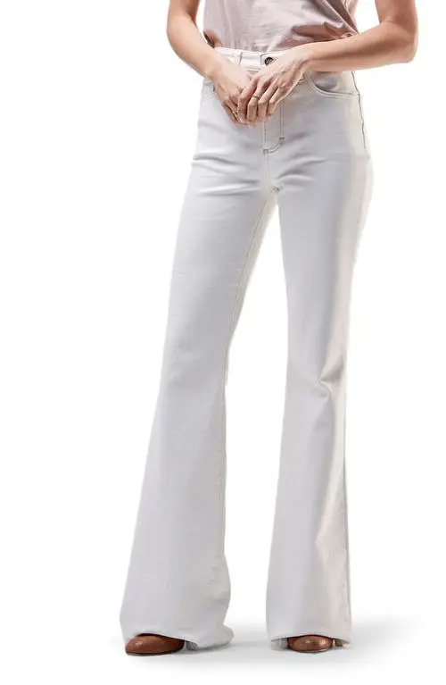 LEEM High Waist Flare Jeans - Bone