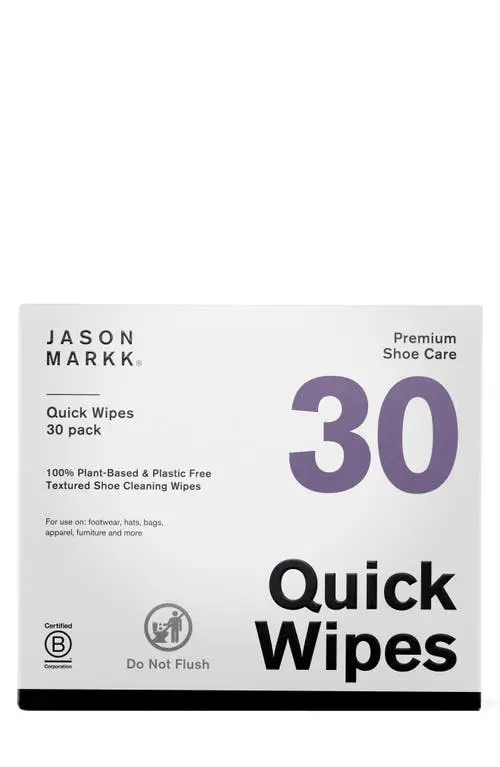 Jason Markk 30-pack Quick Cleaning Wipes - No Color