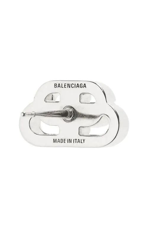 Balenciaga Interlocking Logo Stud Earrings