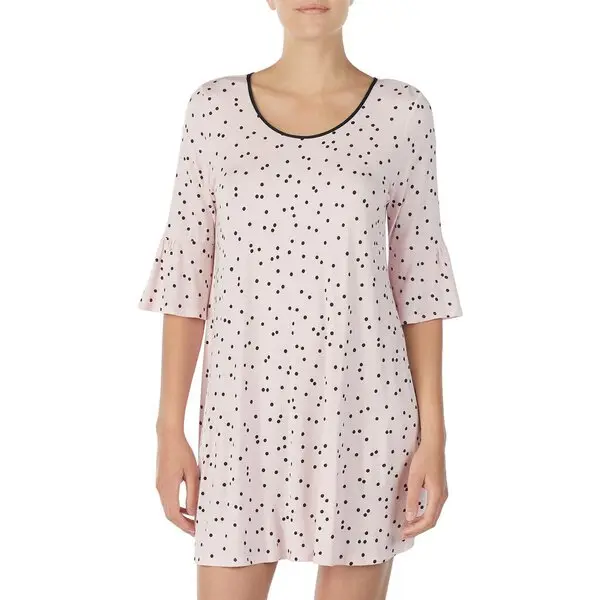 Kate Spade New York Bell Cuff Sleep Shirt - Scattered Dot