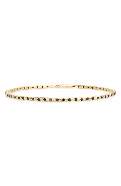 Armenta Sueno Black Sapphire Eternity Bangle - Yellow Gold