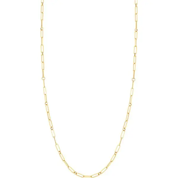 Roberto Coin 18k Gold Paperclip Chain Necklace - Yg
