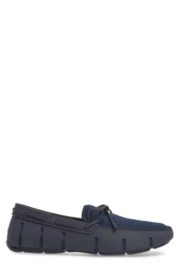 Swims Lace Loafer - Navy Fabric