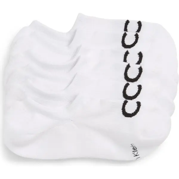 Calvin Klein 3-pack Micro Cushion No-show Socks - White