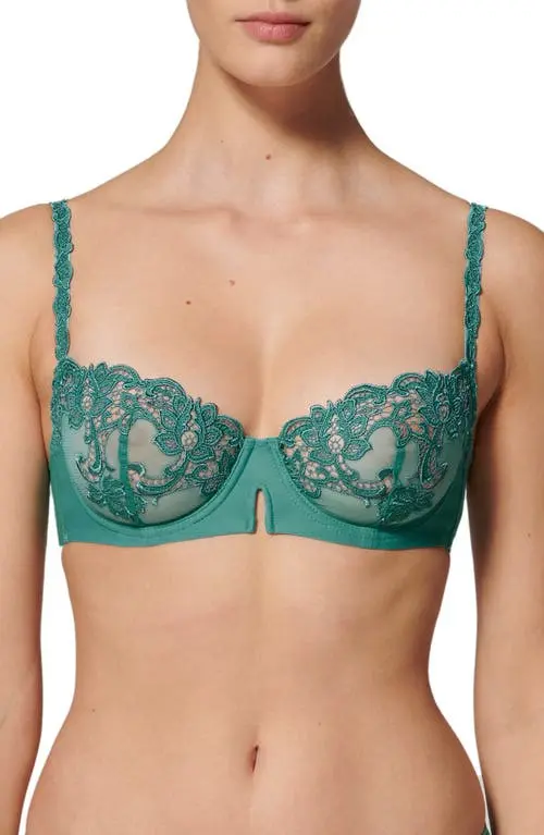 Simone Perele Saga Underwire Demi Bra - Garden Green