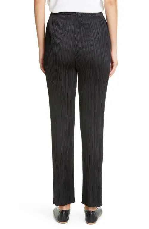 Issey Miyake Pleated Ankle Pants - Black