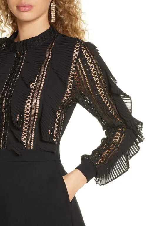 French Connection Patricia Long Sleeve Lace Dress