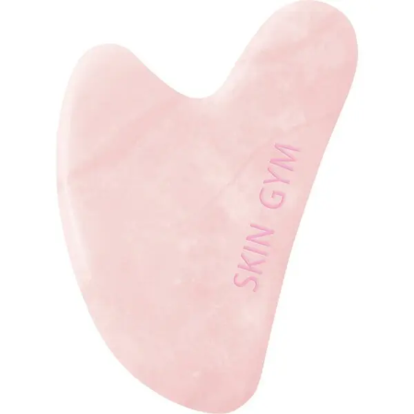 SKIN GYM Rose Quartz Crystal Sculpty Heart Gua Sha Facial Tool - No Color