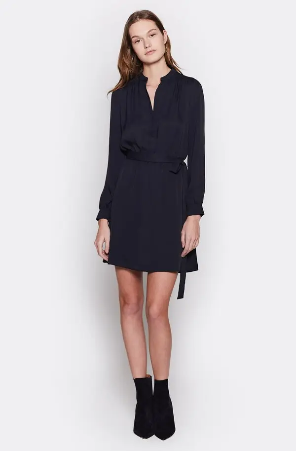 Joie Leonore Silk Dress - Caviar | Editorialist