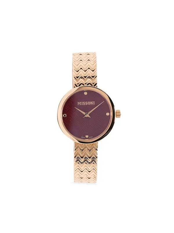 Missoni Embossed Chevron-strap Watch
