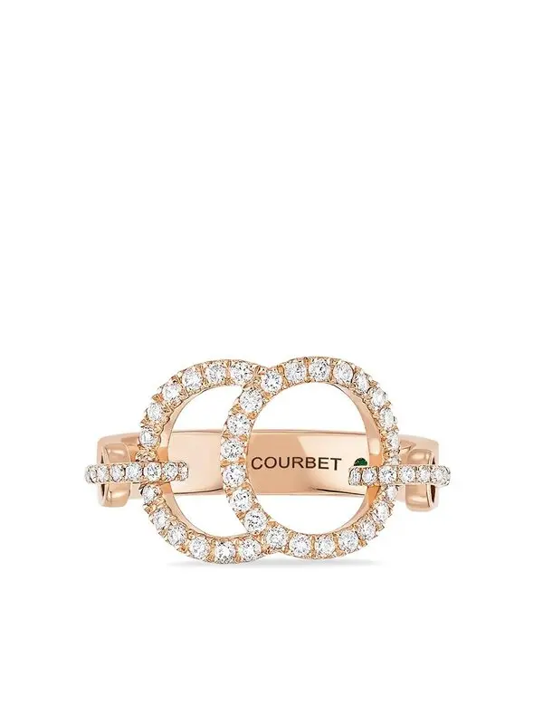 COURBET 18kt Recycled Rose Gold Celeste Laboratory-grown Diamond Ring - Pink