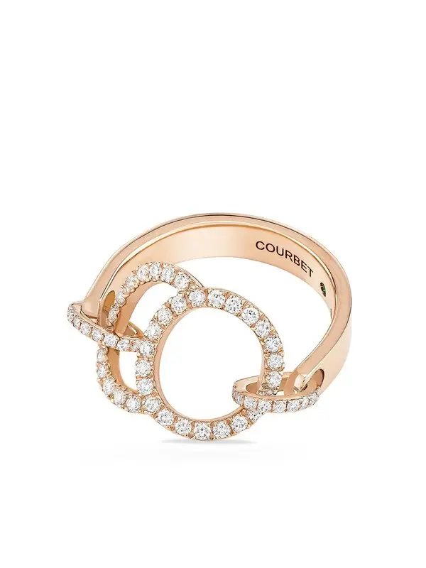 COURBET 18kt Recycled Rose Gold Celeste Laboratory-grown Diamond Ring - Pink
