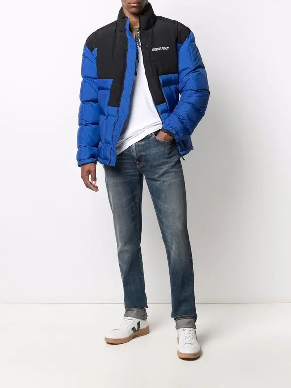 COUNTY OF MILAN Marcelo Burlon Quilted Jacket - Blue