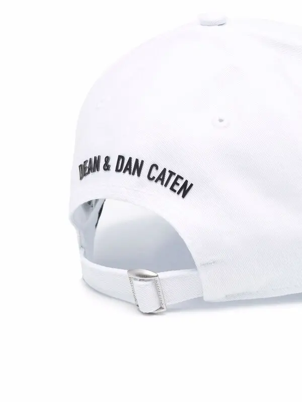 Dsquared2 Logo-print Six-panel Cap - White