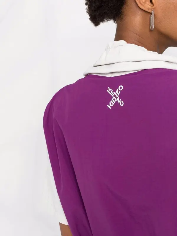 Kenzo Colourblock Drawstring-collar Dress