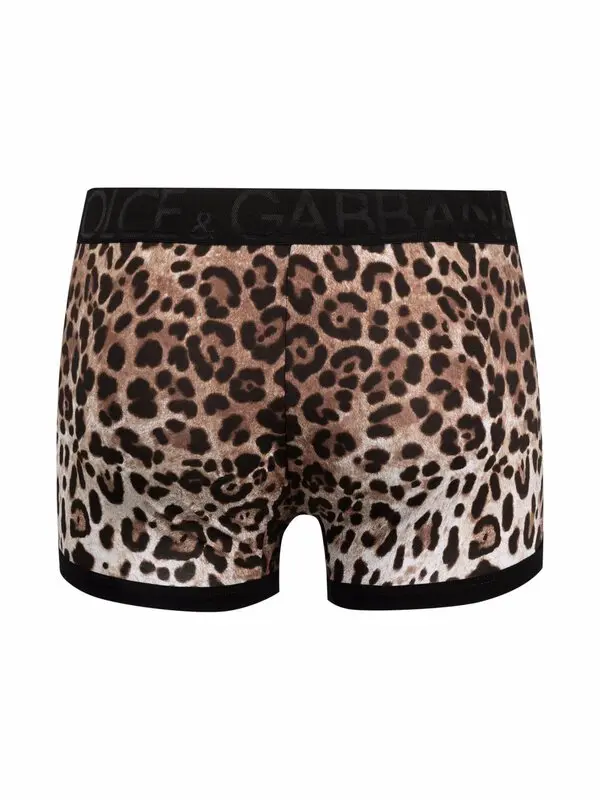 Dolce & Gabbana Leopard-print Boxers - Neutrals
