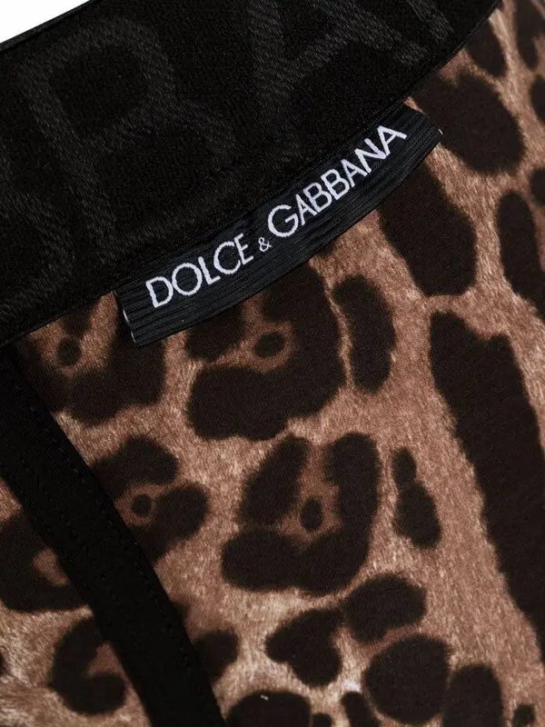 Dolce & Gabbana Leopard-print Boxers - Neutrals