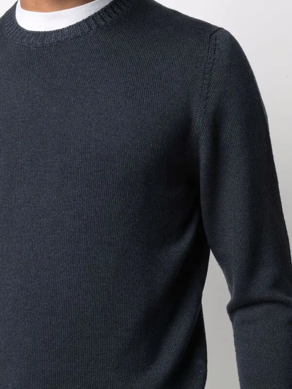 DRUMOHR Crew-neck Merino Jumper - Blue