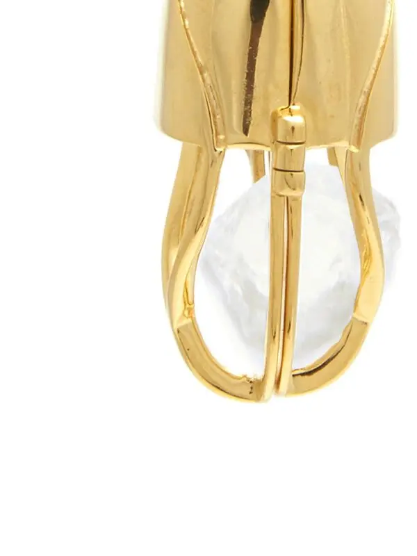 CAPSULE ELEVEN Quartz Crystal Hoop Earring - Gold