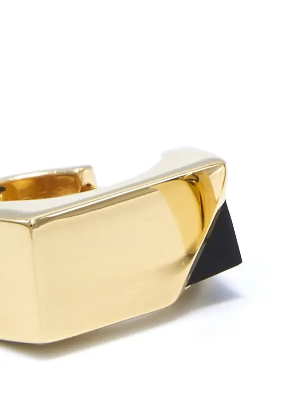 CAPSULE ELEVEN Jewel Beneath Signet Hoop Earrings