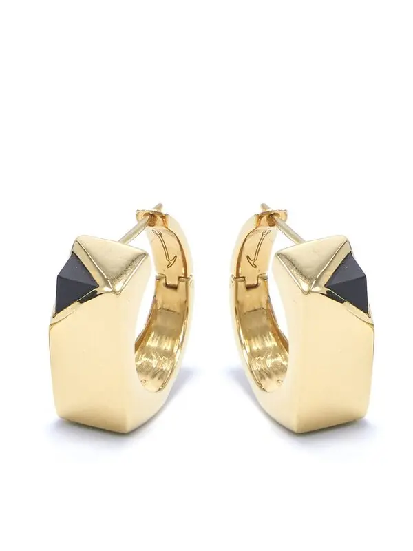 CAPSULE ELEVEN Jewel Beneath Signet Hoop Earrings