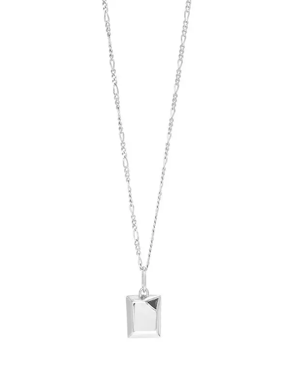 CAPSULE ELEVEN Jewel Beneath Signet Pendant Necklace - Silver