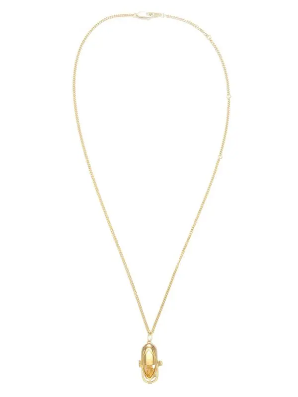 CAPSULE ELEVEN Capsule Crystal Pendant Necklace - Gold