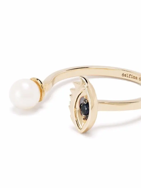 Delfina Delettrez 9kt Yellow Sapphire, And Pearl Ring