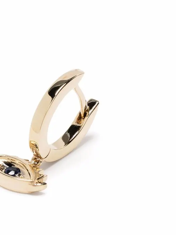 Delfina Delettrez 9kt Yellow Micro-eye Piercing Earrings