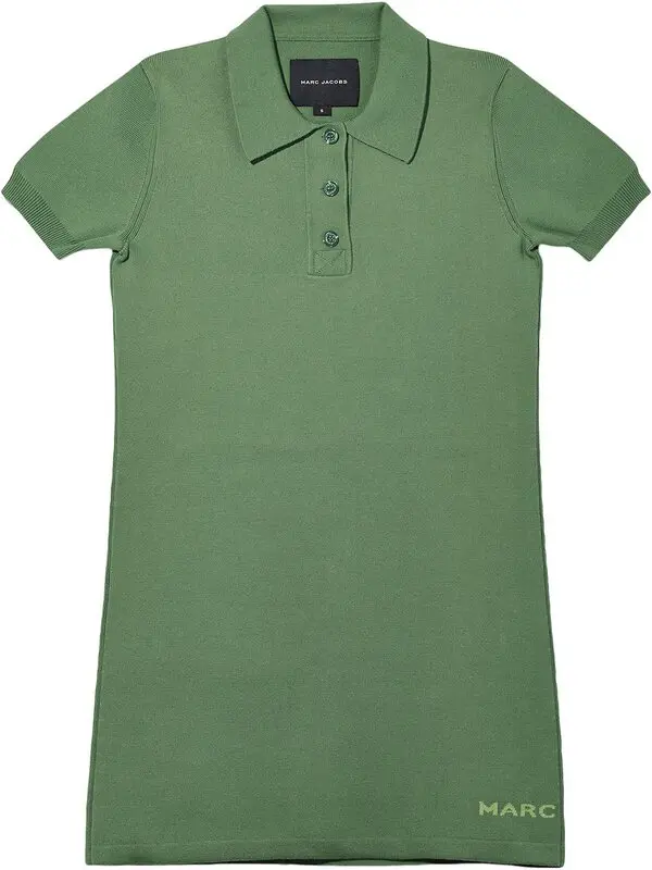 Marc Jacobs The Tennis Poo Shirt Dress In Green - 30% Off | Editorialist