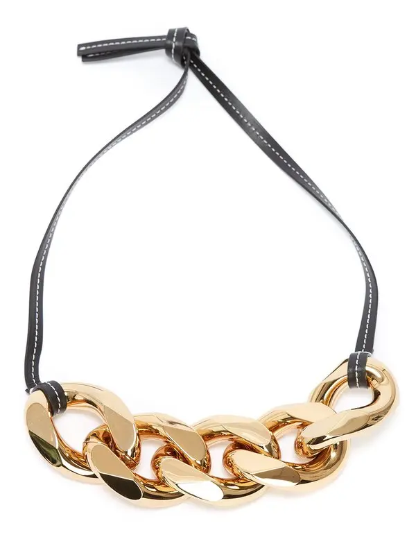 JW Anderson Large Chain-link Necklace - Black