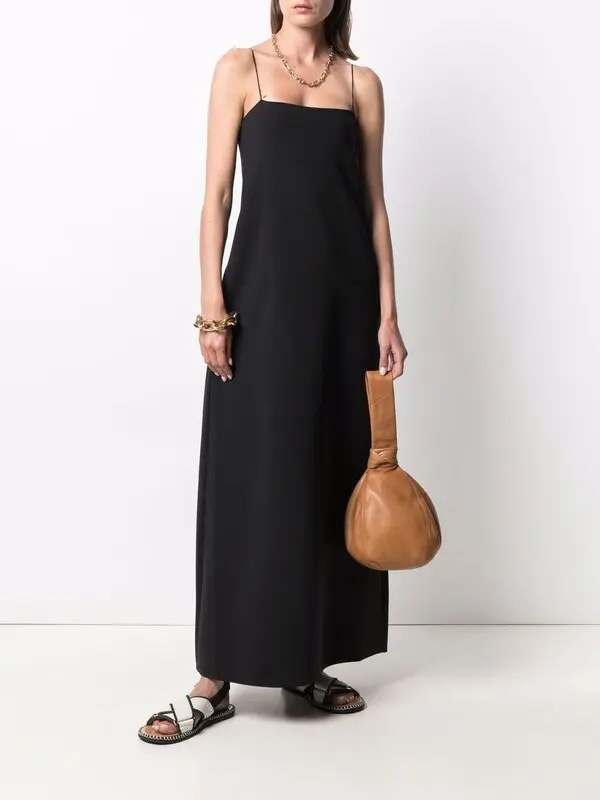 long black peplum dress Black lace-top peplum modest dress | Top main image 1