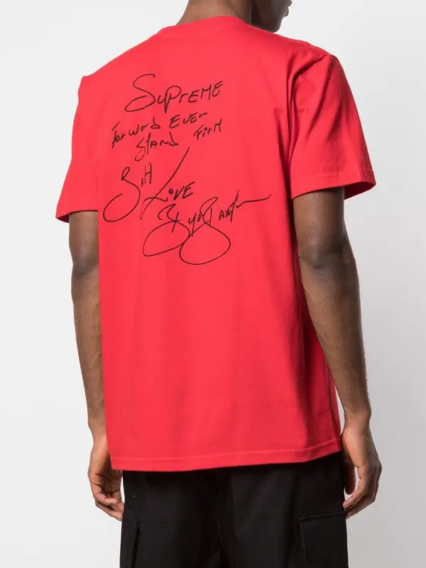 Supreme Buju Banton T-Shirt - Red | Editorialist