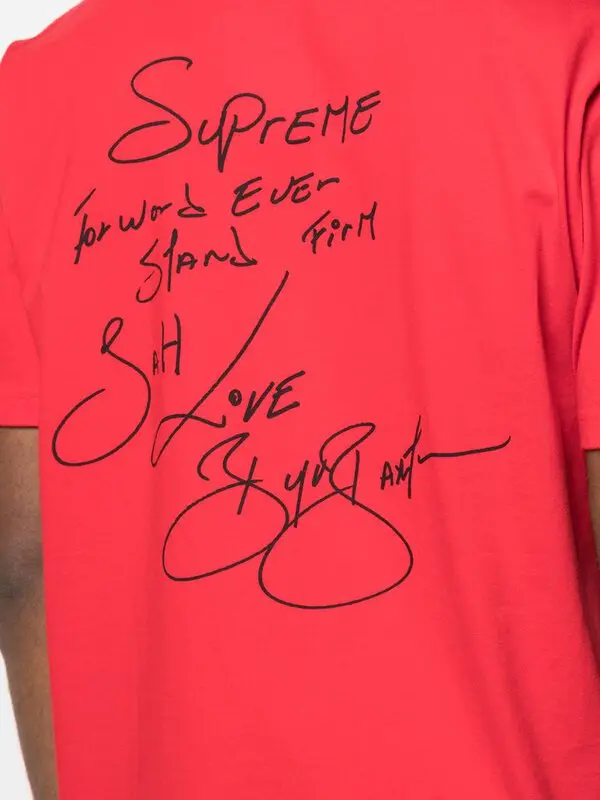 Supreme Buju Banton T-Shirt - Red | Editorialist