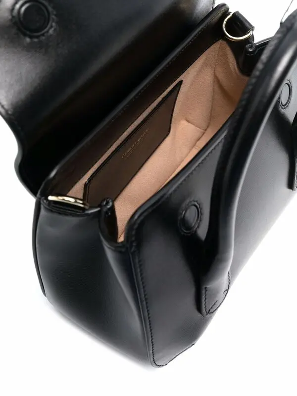 Giorgio Armani La Prima Boston Top Handle Bag - Black | Editorialist