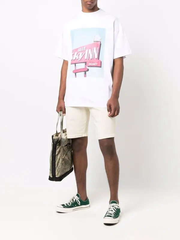 BLUE SKY INN Logo-embroidered Cotton Shorts