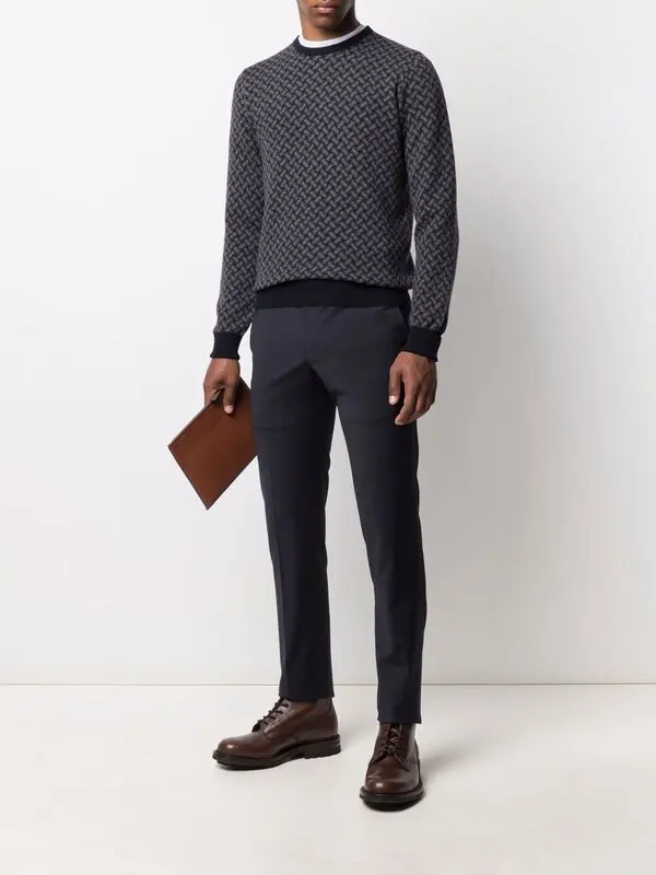 DRUMOHR Pattern Jacquard Knit Jumper