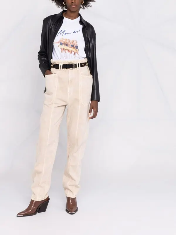 MARANT ETOILE High-rise Straight-leg Jeans