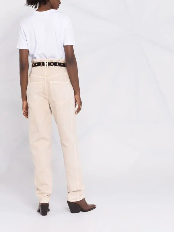 MARANT ETOILE High-rise Straight-leg Jeans