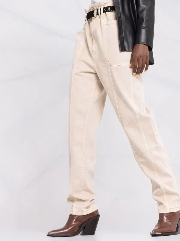 MARANT ETOILE High-rise Straight-leg Jeans