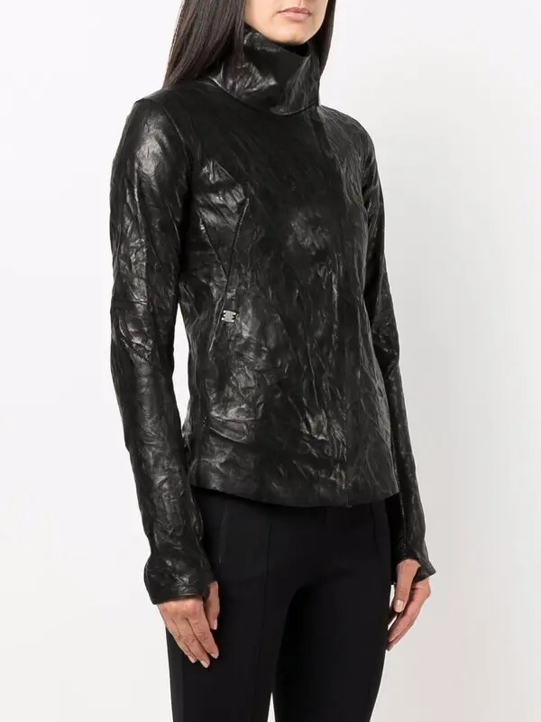 ISAAC SELLAM EXPERIENCE Prudent Leather Jacket - Black