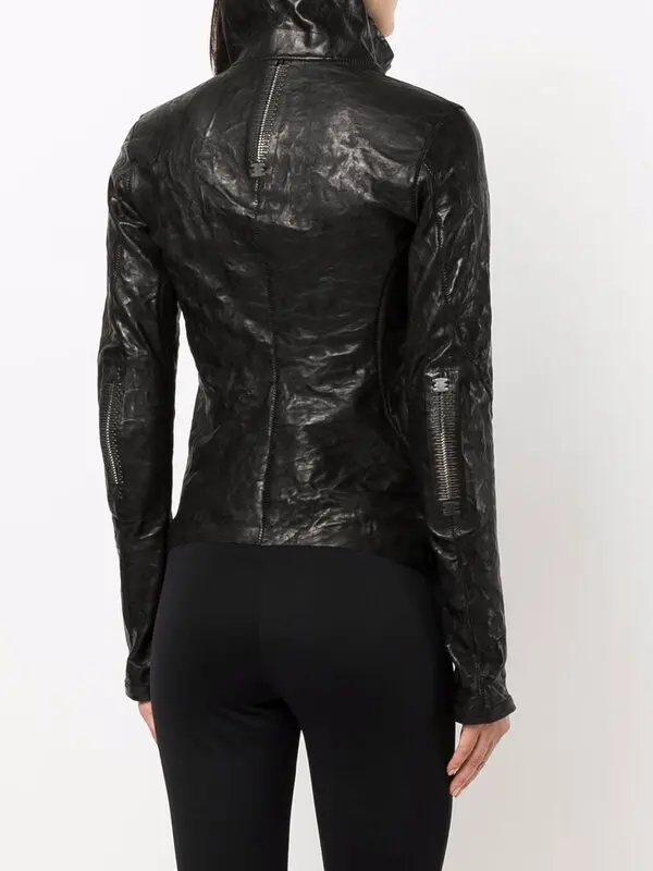 ISAAC SELLAM EXPERIENCE Prudent Leather Jacket - Black