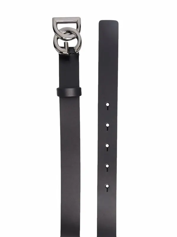 Dolce & Gabbana Crossed Dg Logo Buckle Belt