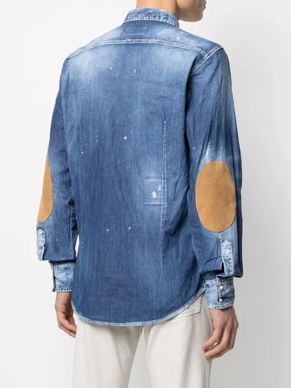 Dsquared2 Distressed Effect Denim Shirt