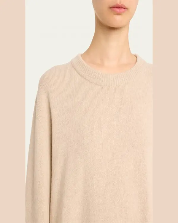 THE ROW Sibem Wool-cashmere Sweater - Sand