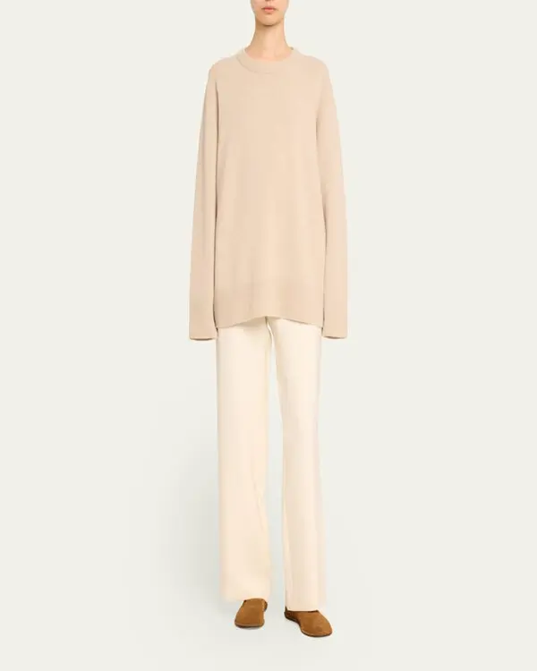 THE ROW Sibem Wool-cashmere Sweater - Sand